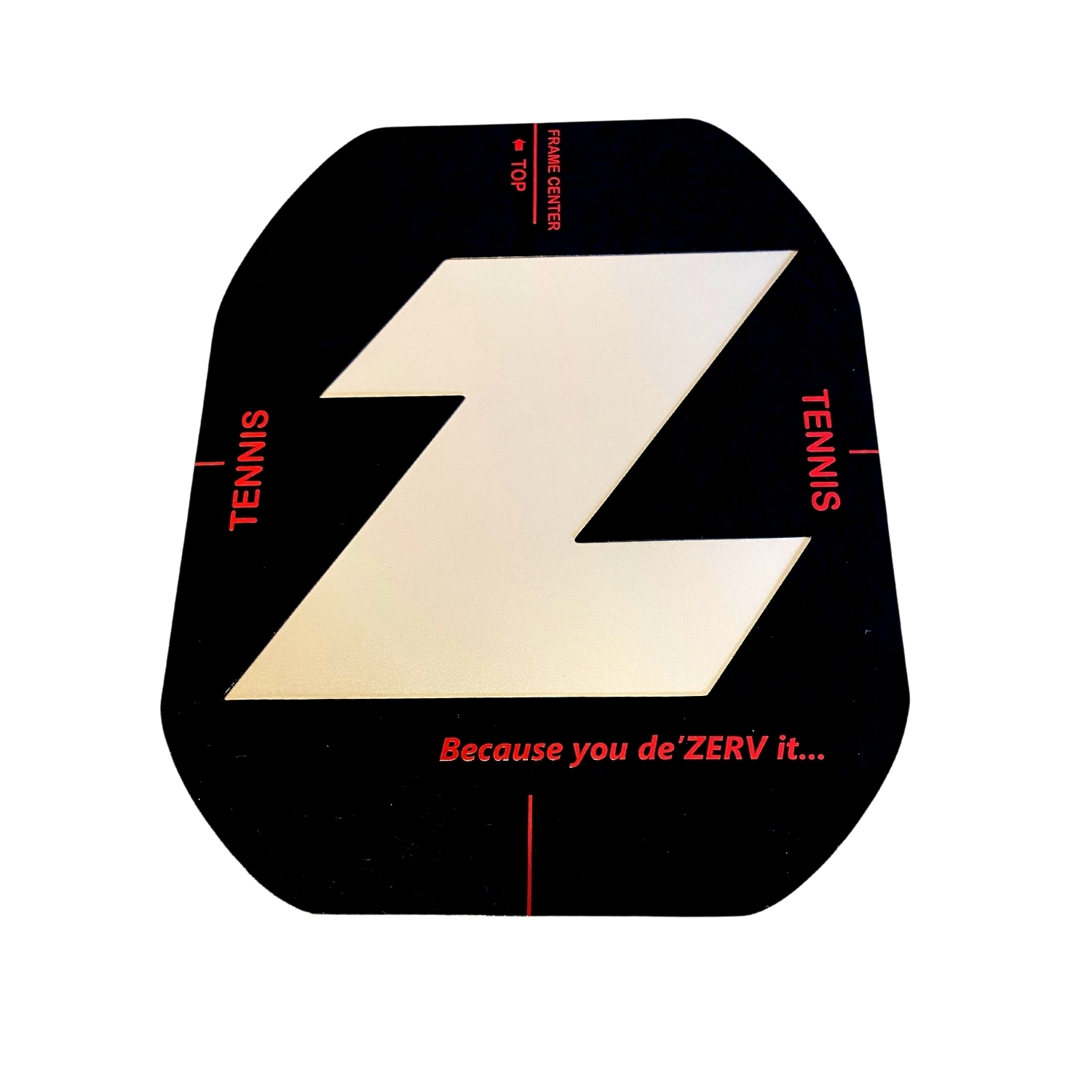ZERV Tennis-logotypmall | ZERV logotyp för din racket