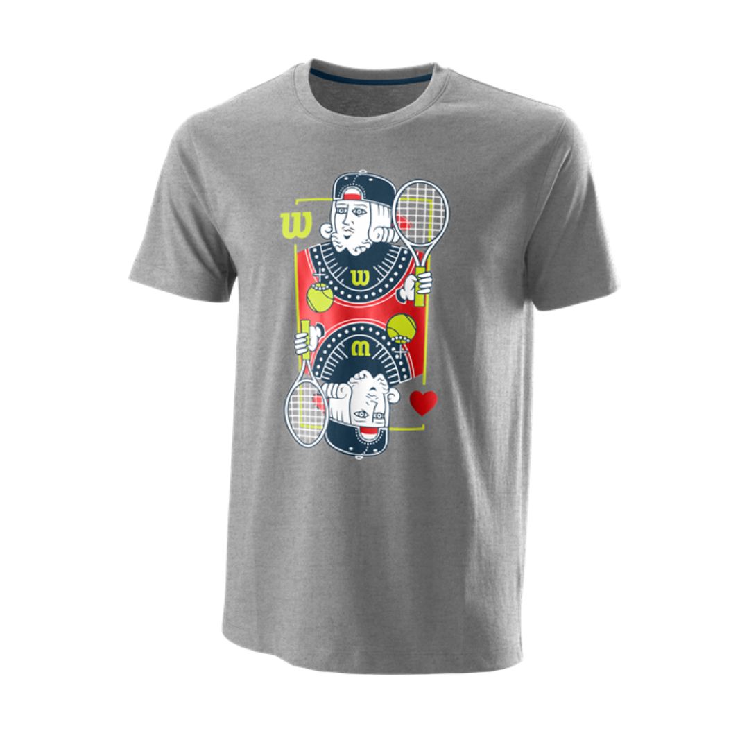 Wilson King Tech T-shirt Heather Grey | Tennis t-shirt