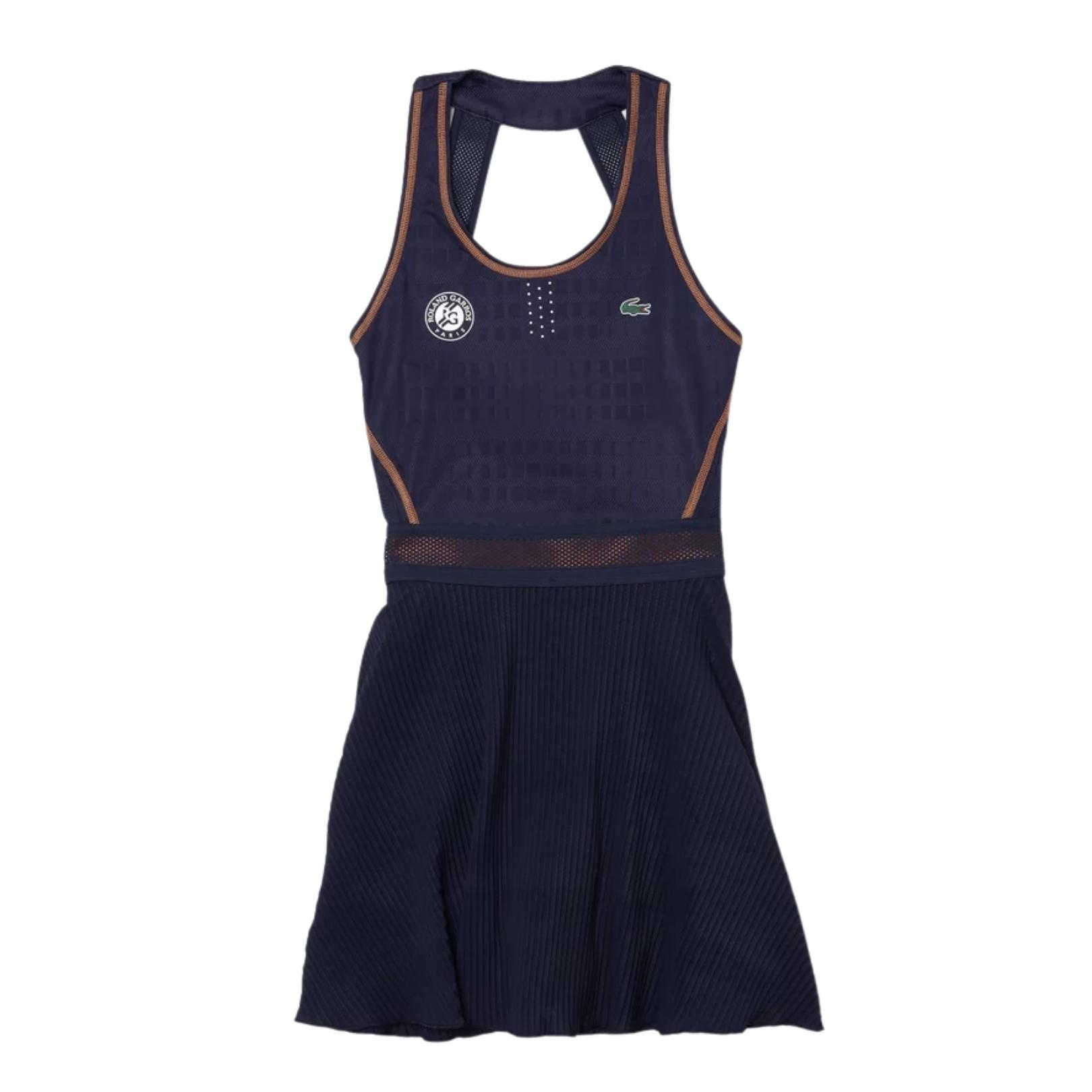 Lacoste Sport x Roland Garros Dress Women Navy Blue - TennisXpert