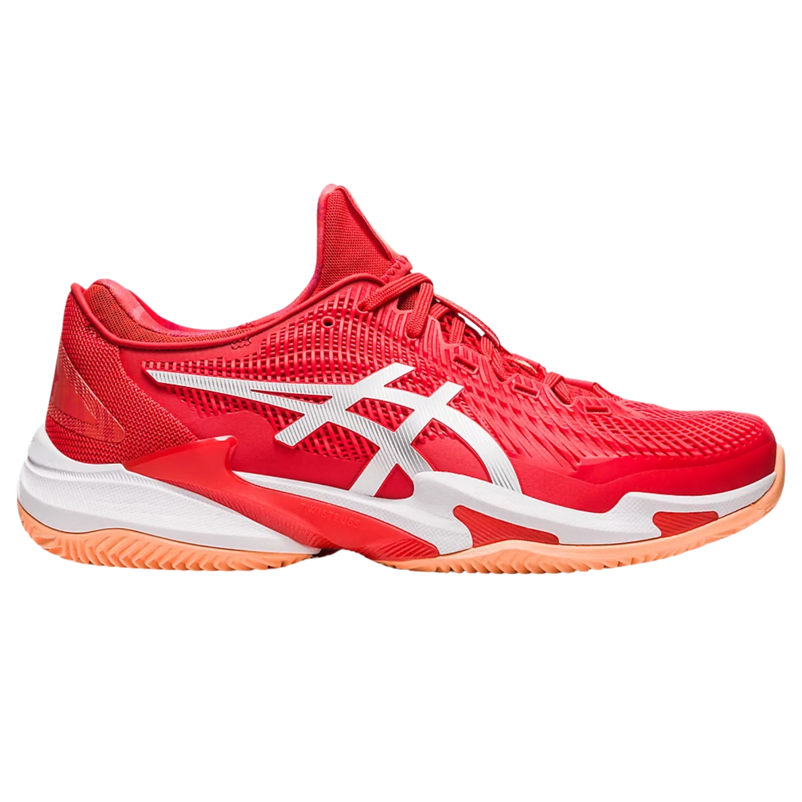 Asics Court FF 3 Novak Clay Fiery Red/White - TennisXpert