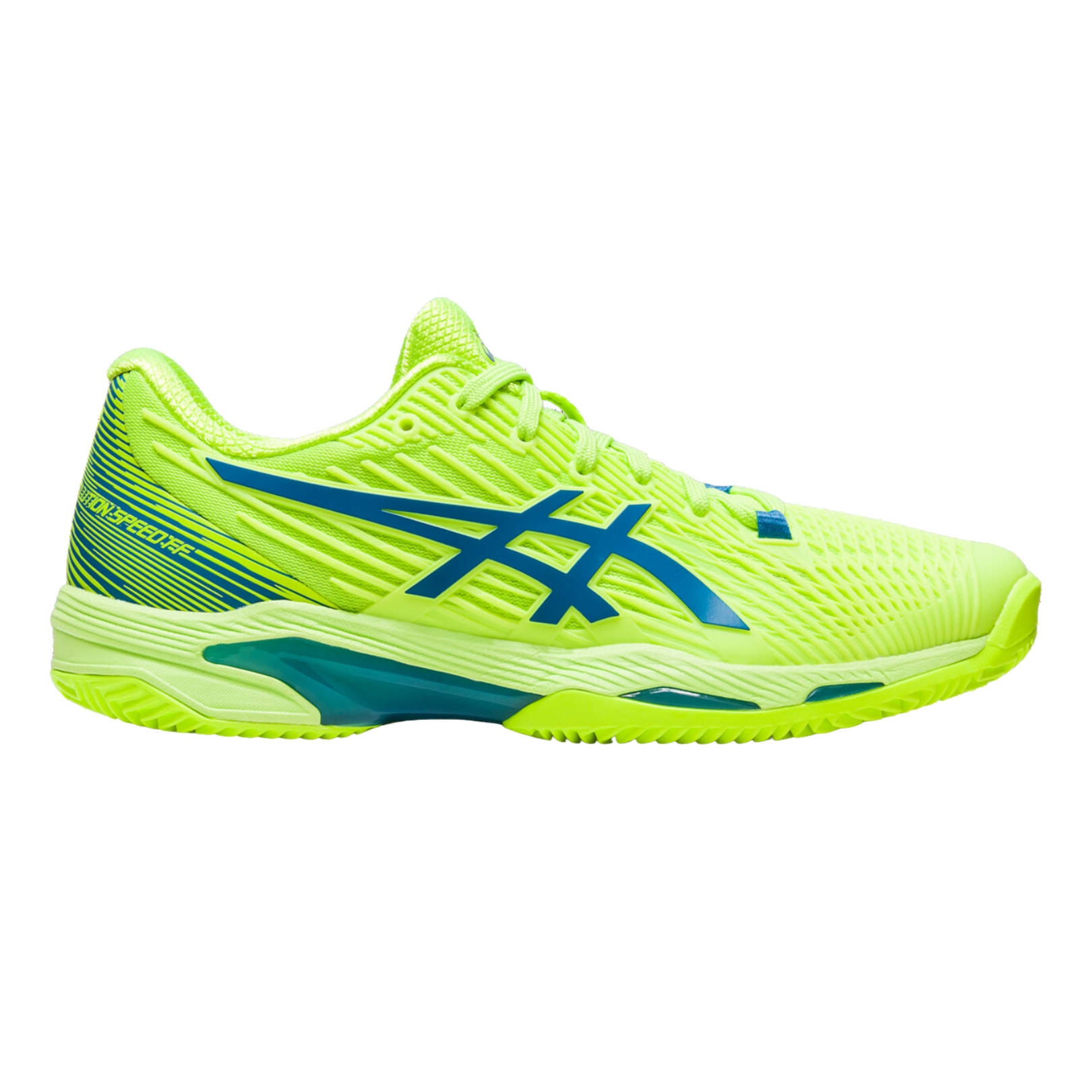 Asics Solution Speed FF 2 Clay Women Hazard Green/Reborn Blue - TennisXpert