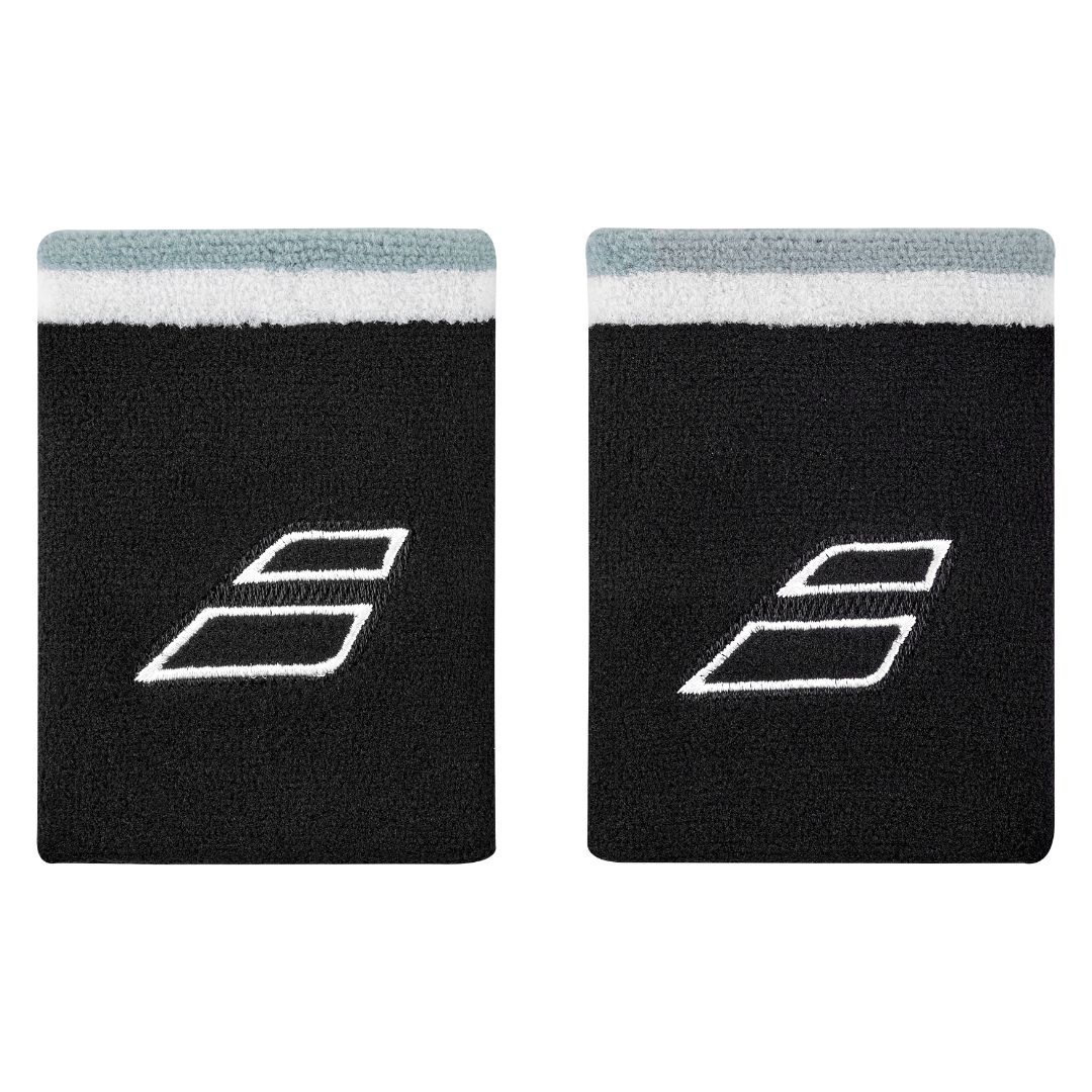 Babolat Terry Jumbo Wristband Black/White | Svettband